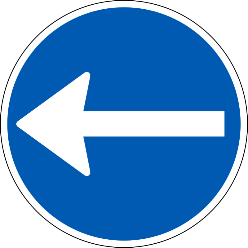 Påbudt kørselsretning – D11.2 – Dit Print