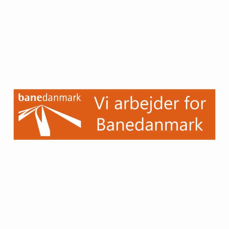 Magnetskilte Vi arbejder for Banedanmark – Dit Print